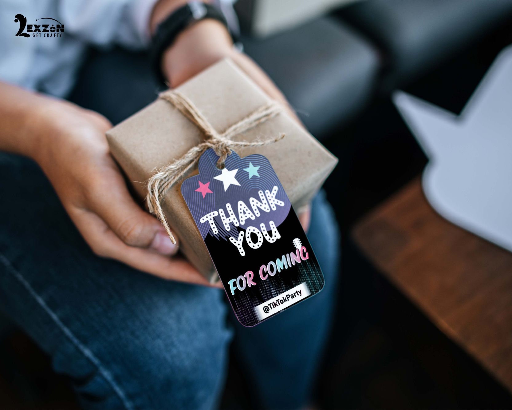 Tiktok Inspired Thank You Tags Printable Tik Tok Birthday Label Musical ...