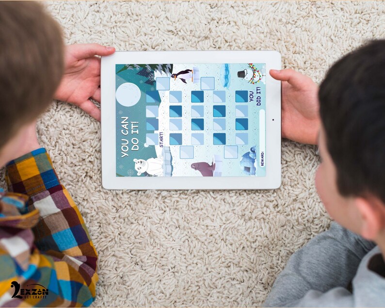 Winter Animals Reward Chart Printable Behavior Chart Daily Chore Chart ...