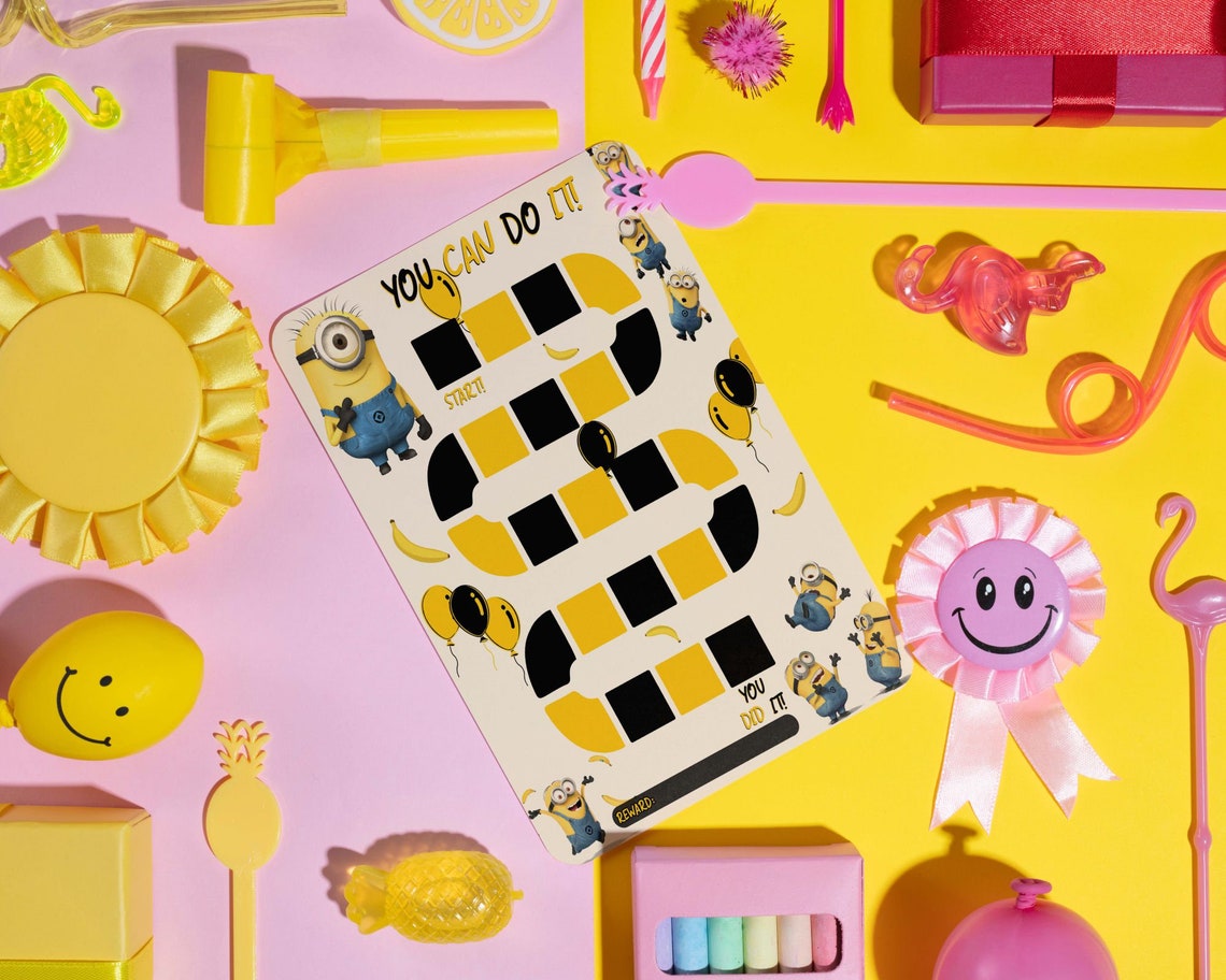 Printable Minions Reward Chart Minions Kids Behavior Chart Instant ...