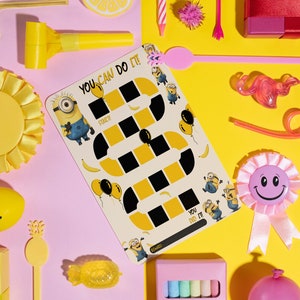 Printable Minions Reward Chart | Minions Kids Behavior Chart | Instant ...