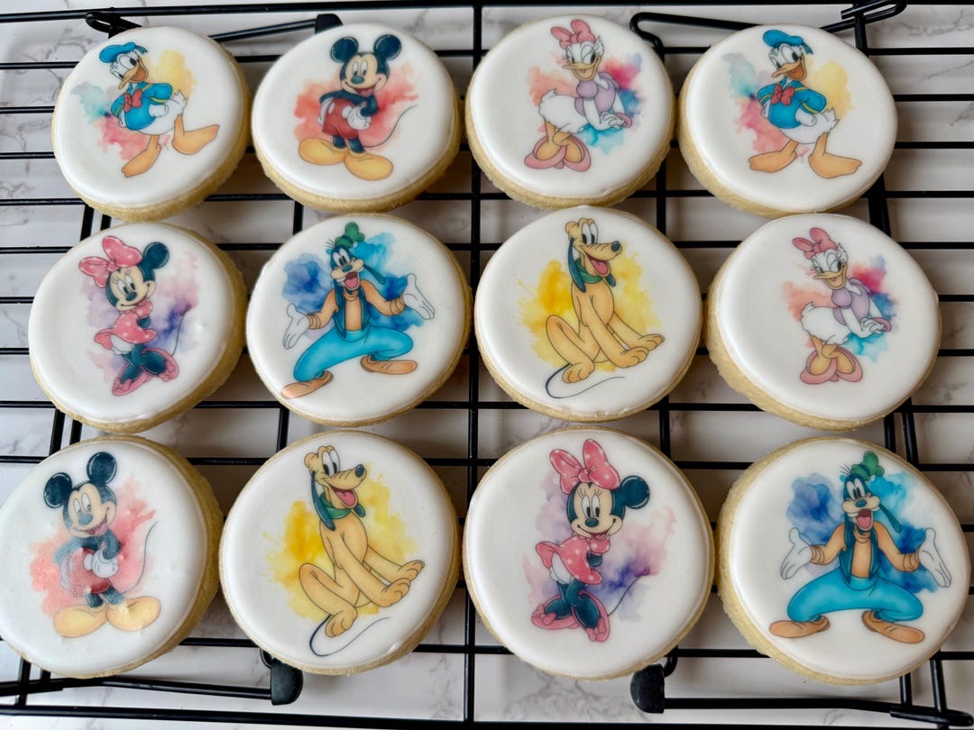 Mouse and Friends Cookie Set: One Dozen Edible Image Cookies - Etsy