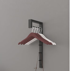 Metal Clothe Hanger, Wall Mounted Coat Rack, Modern Minimalist Adult ...