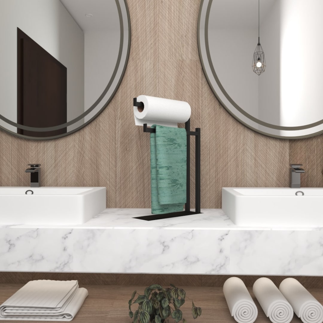 Countertop Towel Holder for Kitchen and Bathroom, Multifunctional Towel ...