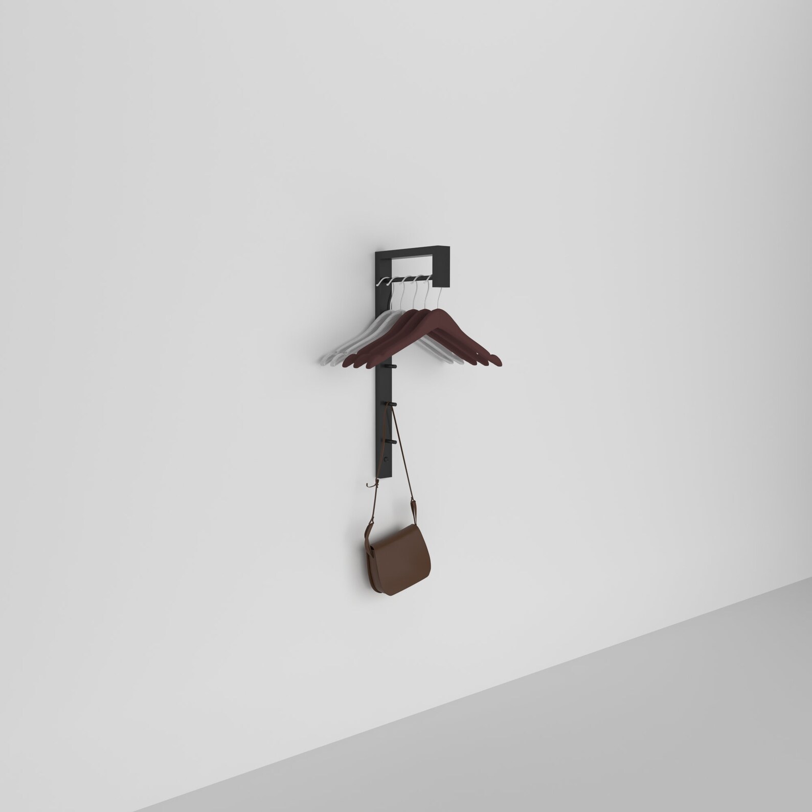 Metal Clothe Hanger, Wall Mounted Coat Rack, Modern Minimalist Adult ...