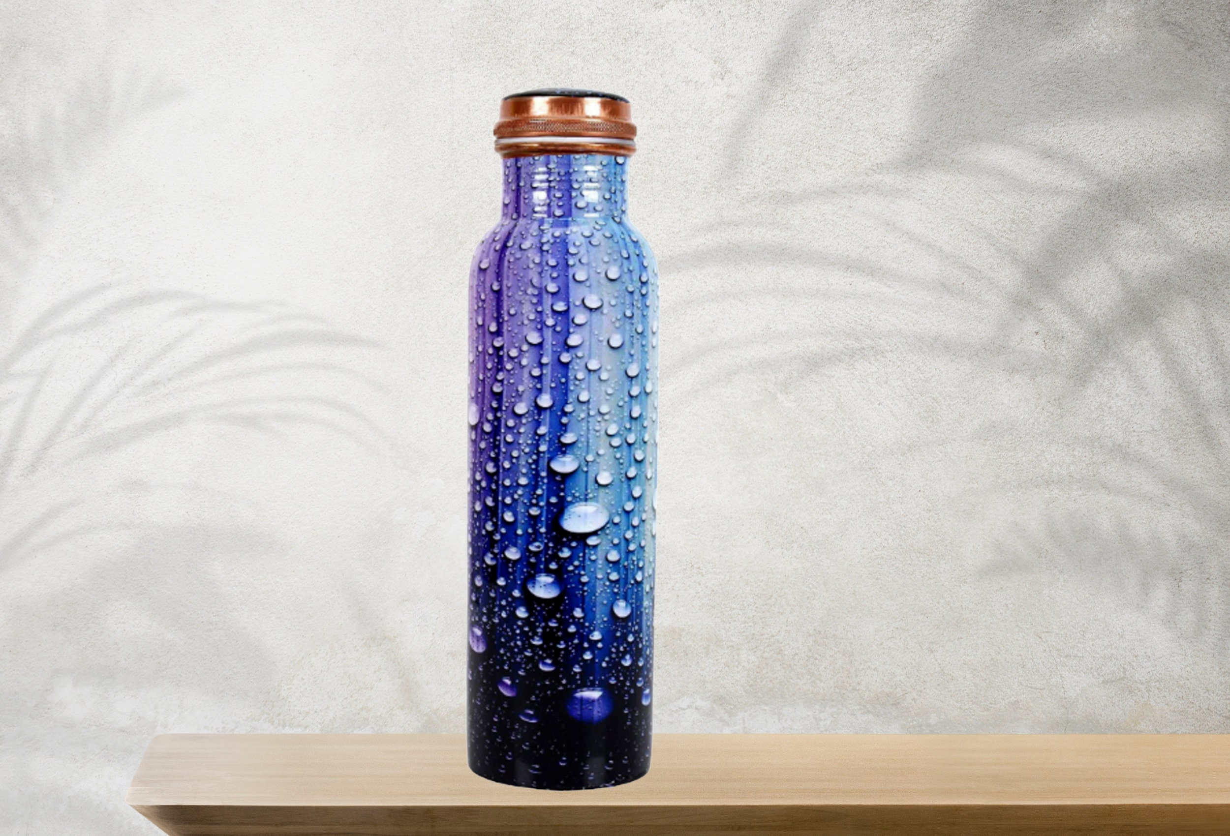 Pure Meena Print Copper Water Bottle 1000 ML Copper Drinking - Etsy