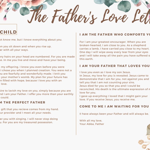 Father Love - Etsy