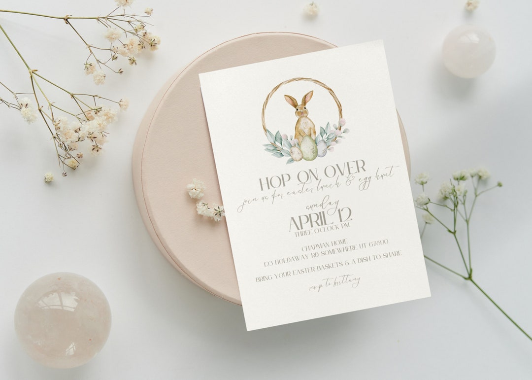Easter Party Invite, Easter Invitations, Easter Brunch Invite, Easter ...