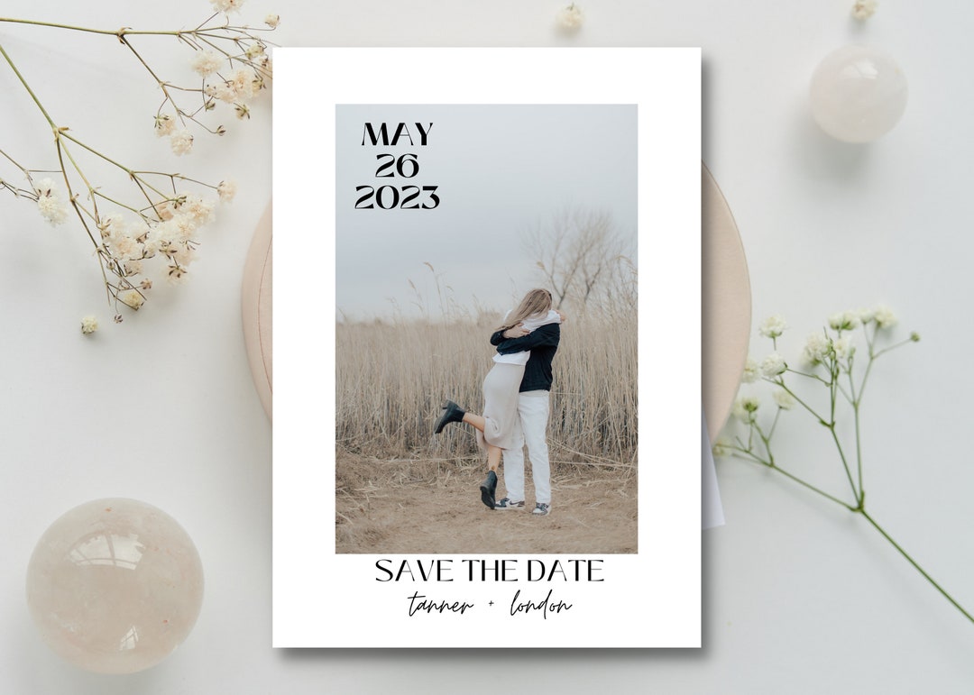 Save the Date Modern, Wedding Announcements, Simple Wedding Save the ...