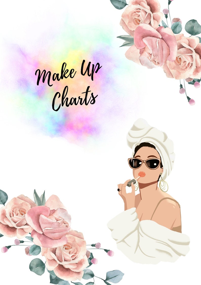 Make up Charts PDF - Etsy