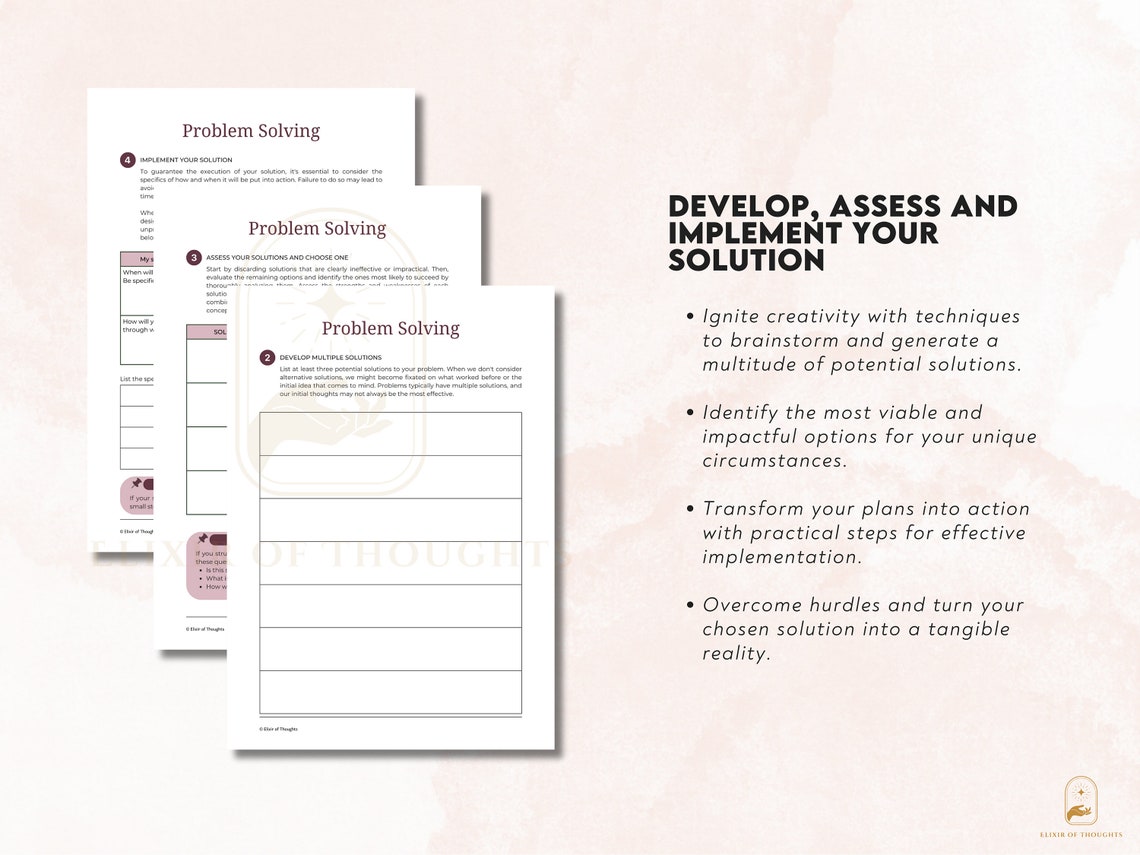 Mastering Challenges Mastermind Solutions Digital Worksheets for ...