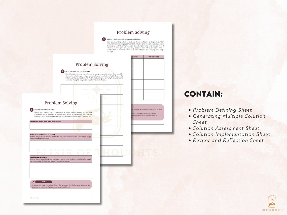 Mastering Challenges Mastermind Solutions Digital Worksheets for ...