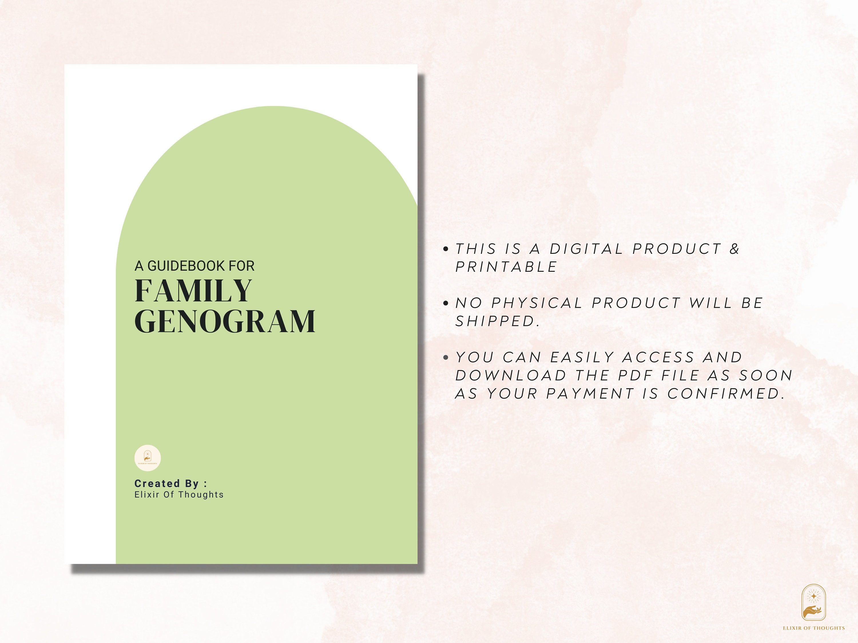 Family Genogram Workbook - Tool for Understanding Family Dynamics ...