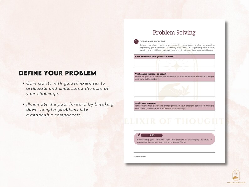 Mastering Challenges Mastermind Solutions Digital Worksheets for Problem-solving Skills ...