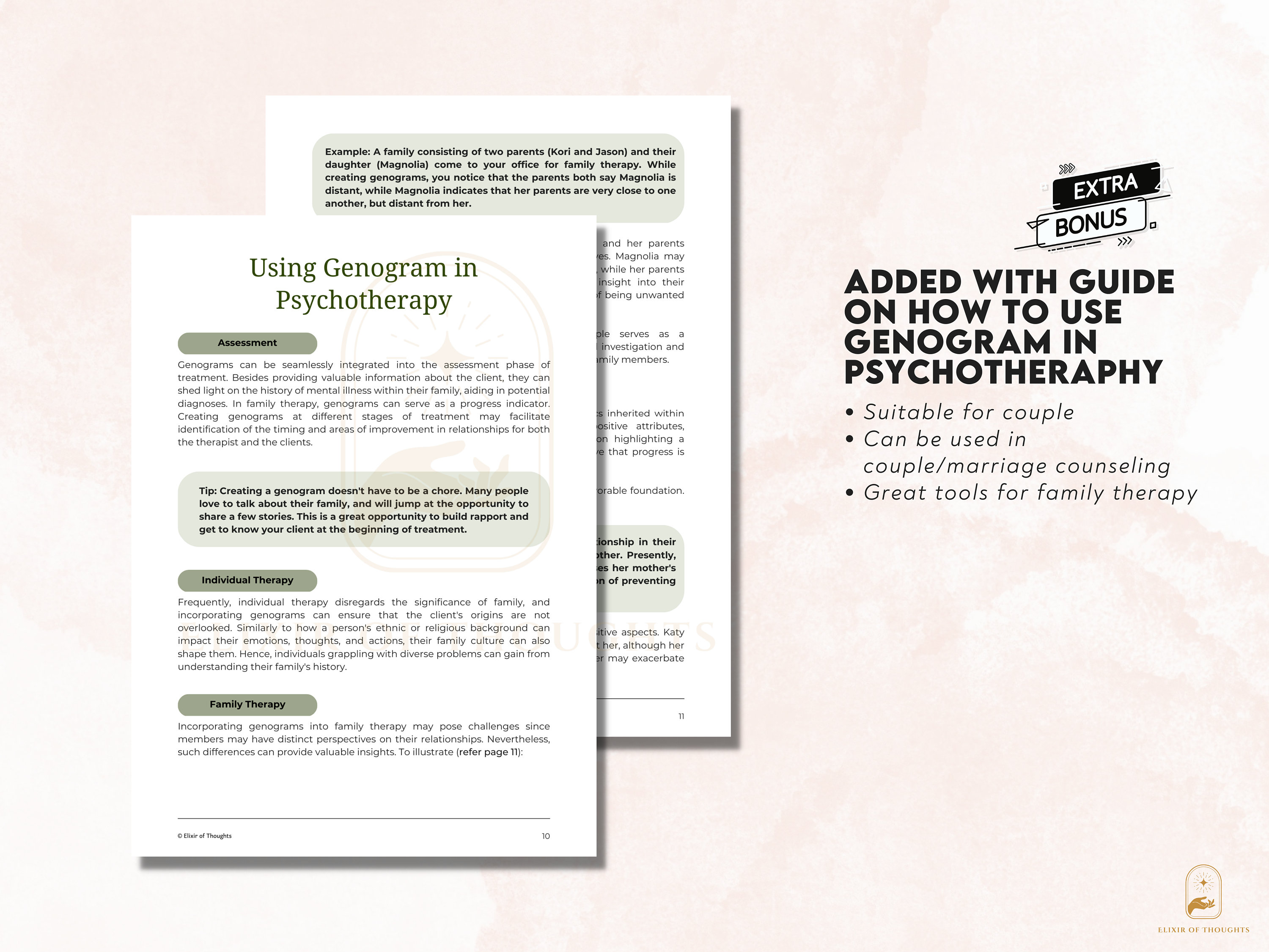 Family Genogram Workbook - Tool for Understanding Family Dynamics ...