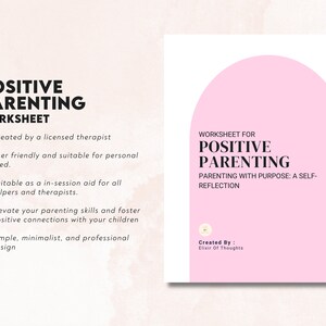 Positive Parenting Guide | Parents' Self-reflect | Digital Worksheets ...
