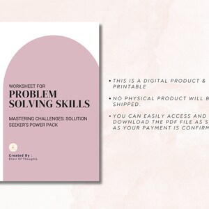 Mastering Challenges Mastermind Solutions Digital Worksheets for ...