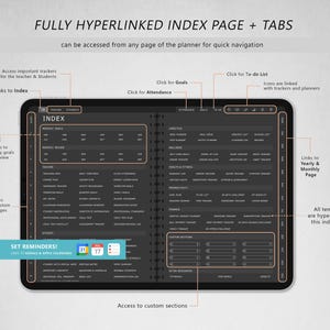 Teacher Digital Planner 2025 Digital Planner Undated Goodnotes Planner ...