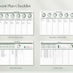Event Planner Template Google Sheets Digital Event Planner Excel ...