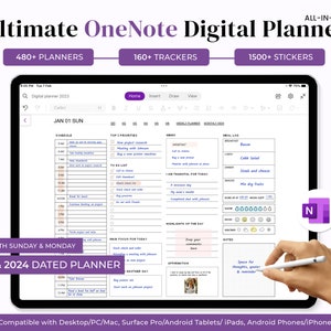 One Note Template - Etsy
