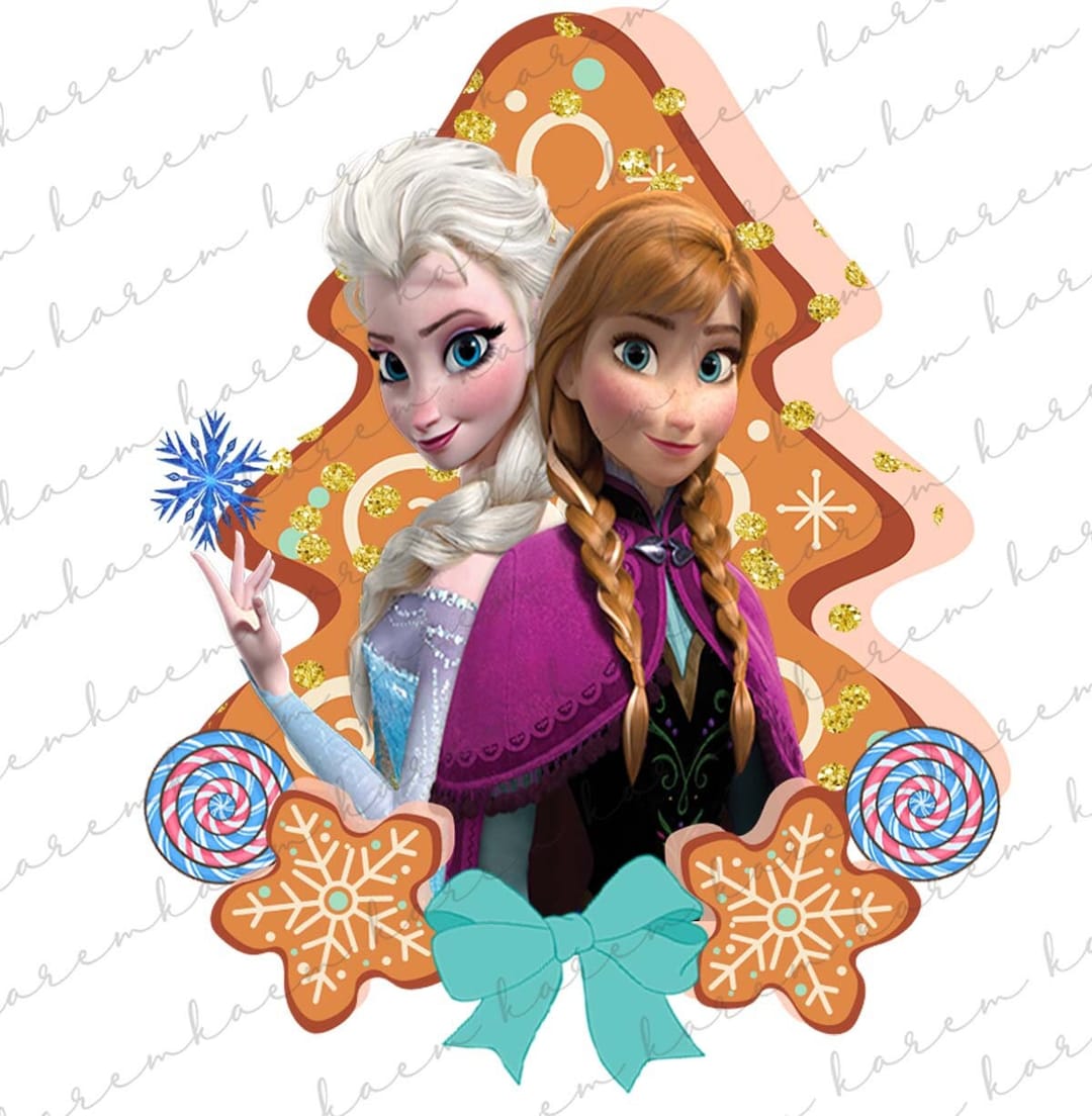 Frozen Elsa And Anna Christmas PNG Elsa merry Christmas DTF - Etsy España