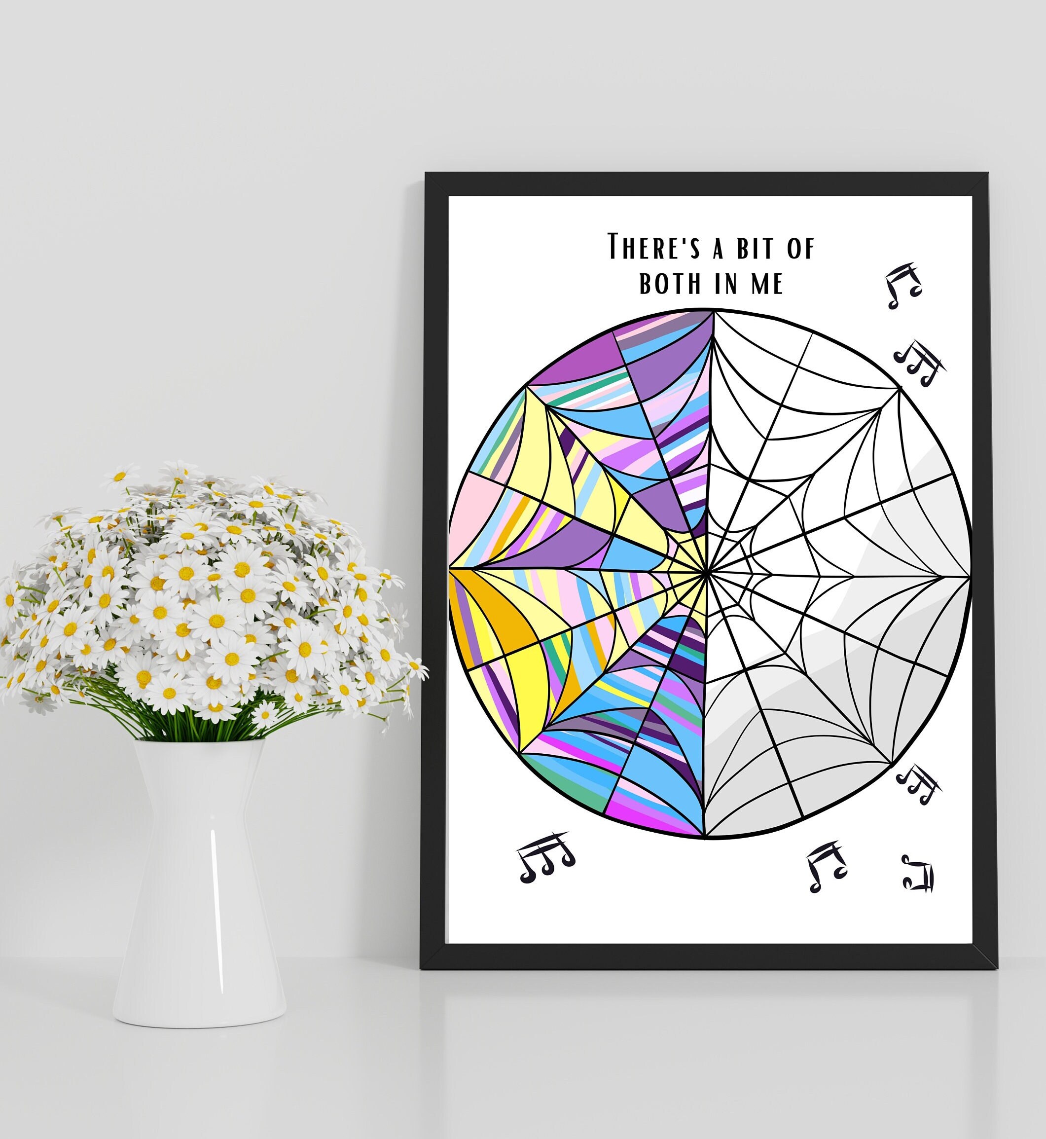 Wednesday and Enid Print, Window Print, Wednesday Addams, Quote ...