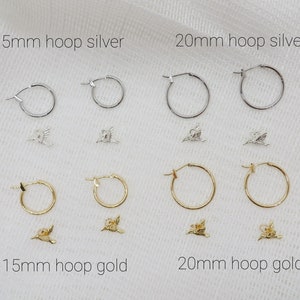 Hummingbird Earrings • Bird Earrings • Gold Threader Earrings ...