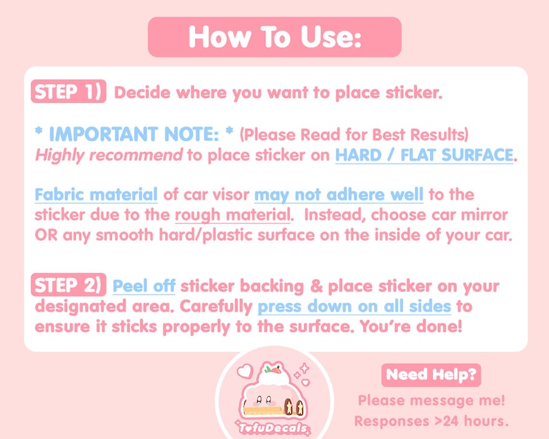 Affirmation Cute Car Warning Sticker Car Decal Airbag - Etsy