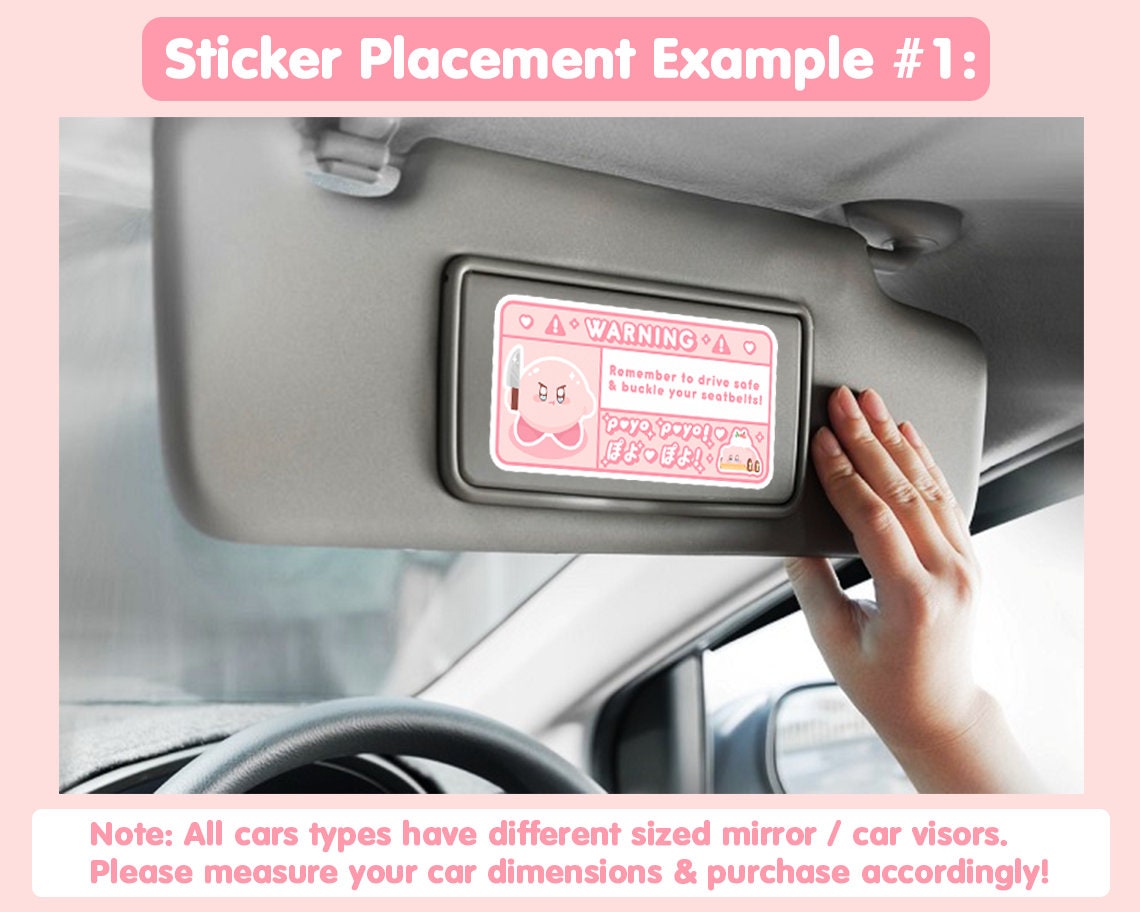Affirmation Cute Car Warning Sticker Car Decal Airbag - Etsy
