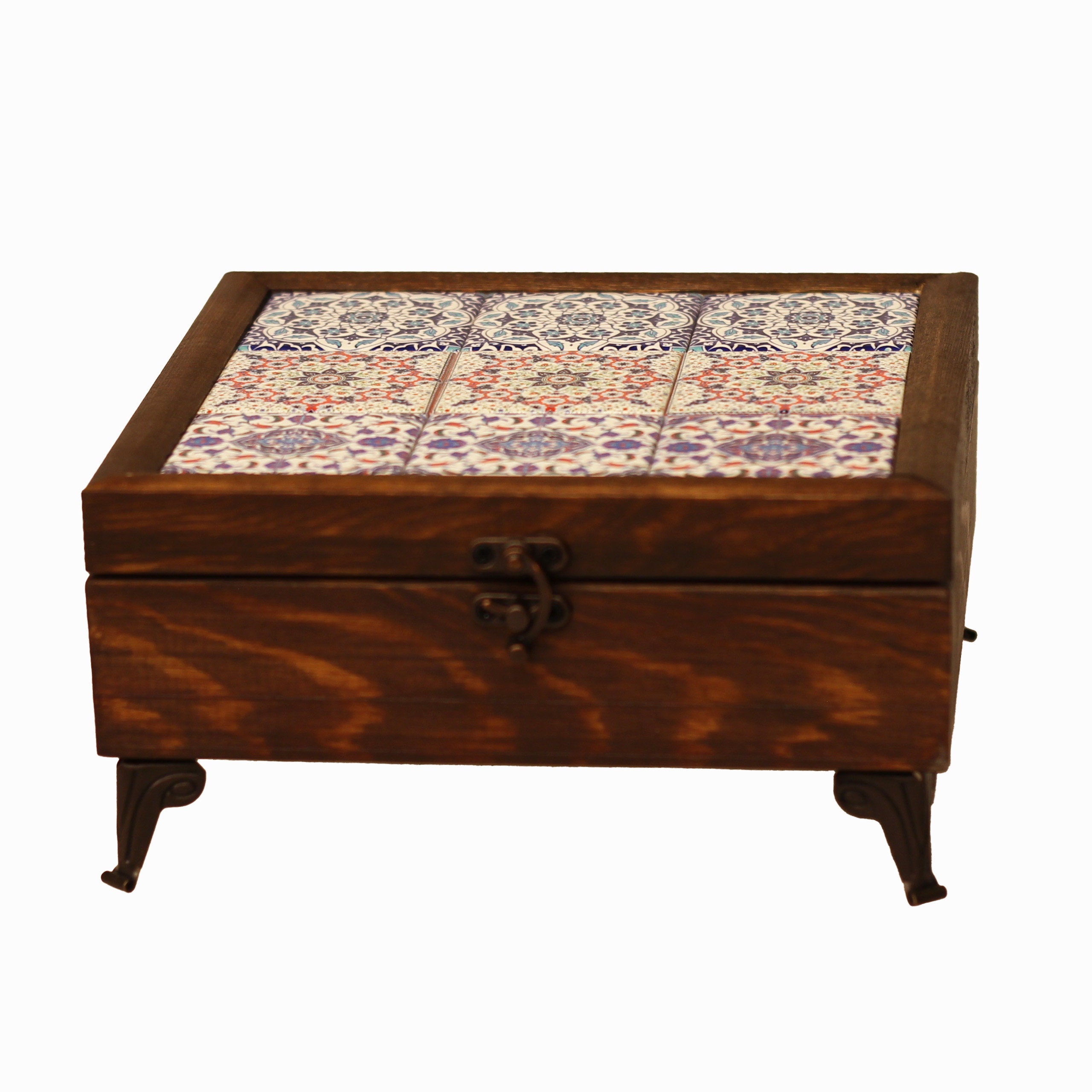 Mexican Jewelry Box. Handmade Ceramic Box. Birthday Gifts. Wooden Box ...