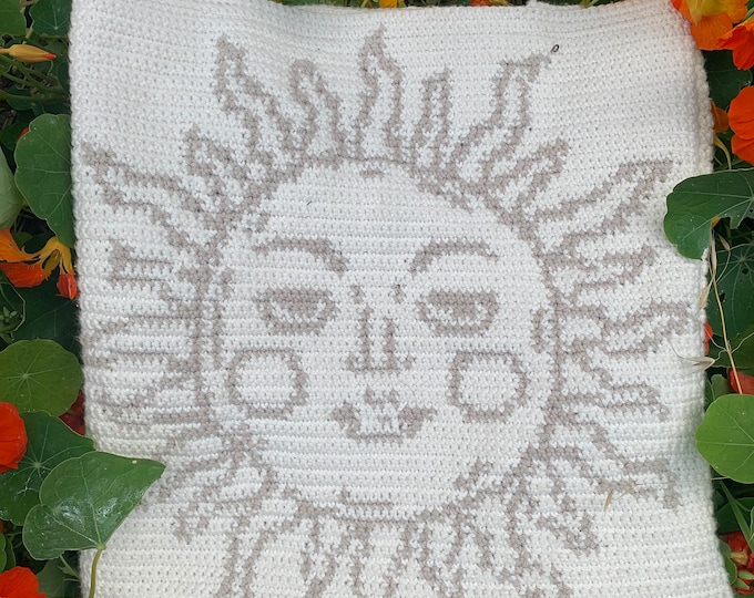 Sun and Moon Tote Bag Crochet PDF PATTERN Intermediate english - Etsy Canada
