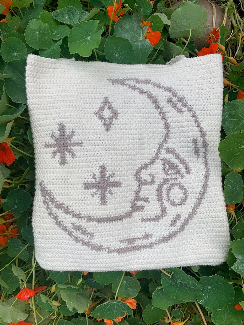 Crochet Bag Pattern - Celestial Moon - PDF - Etsy