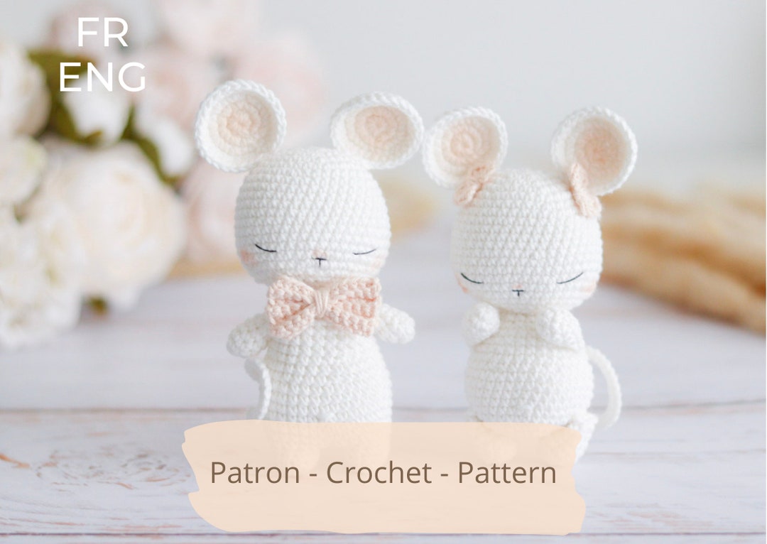 Crochet Pattern Mice Collection les Petits Cotons Number 04 PDF French ...