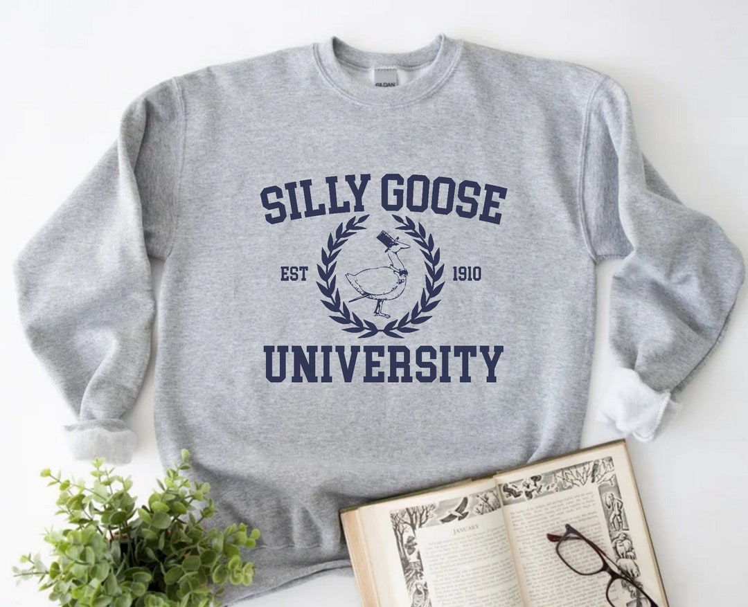 Silly Goose University Crewneck Sweatshirt, Unisex Silly Goose ...