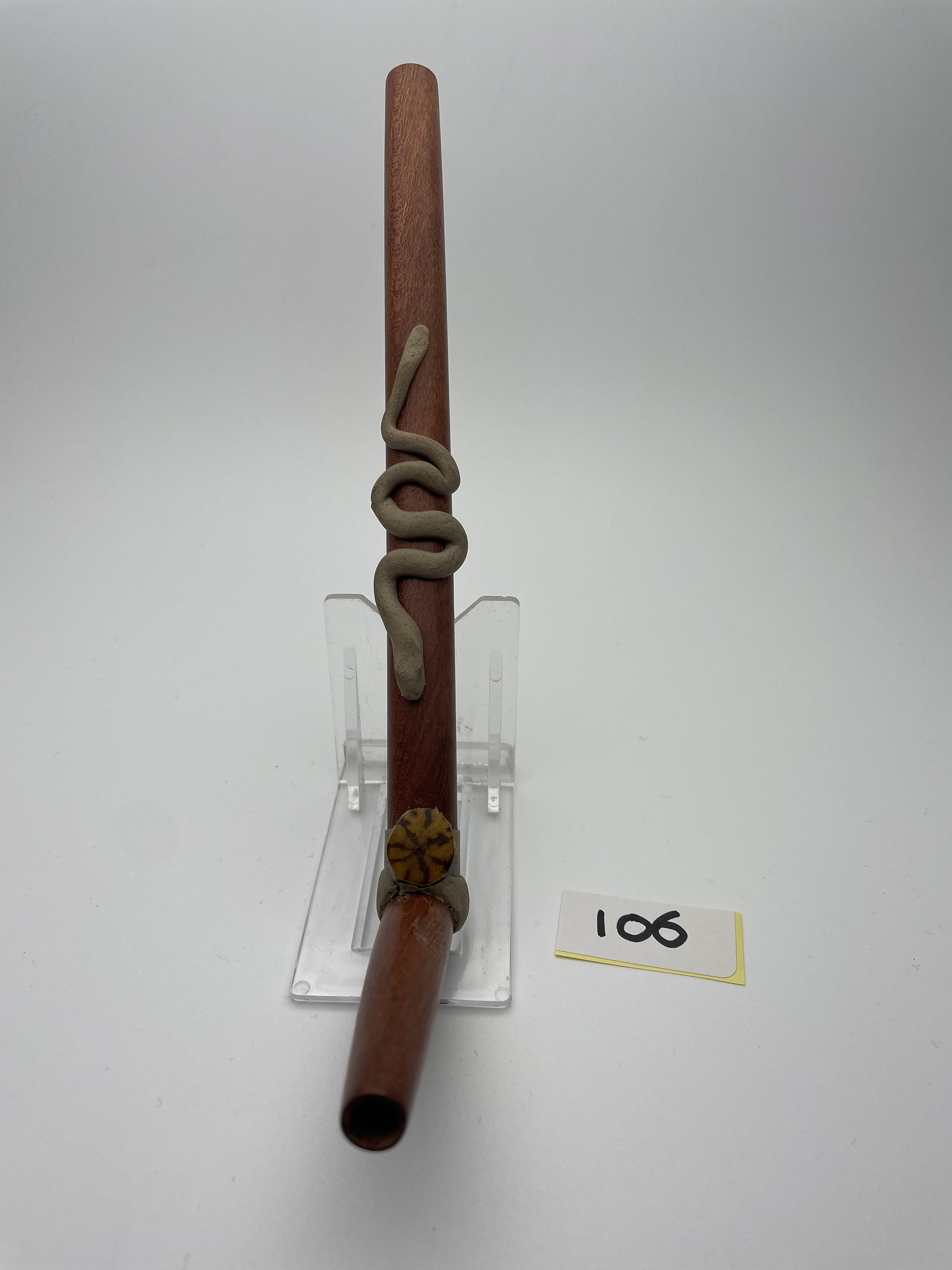 Tepi Snake Pipe Shipibo Ayahuasca Vine Ceremonial Rapé Applicator Tool ...