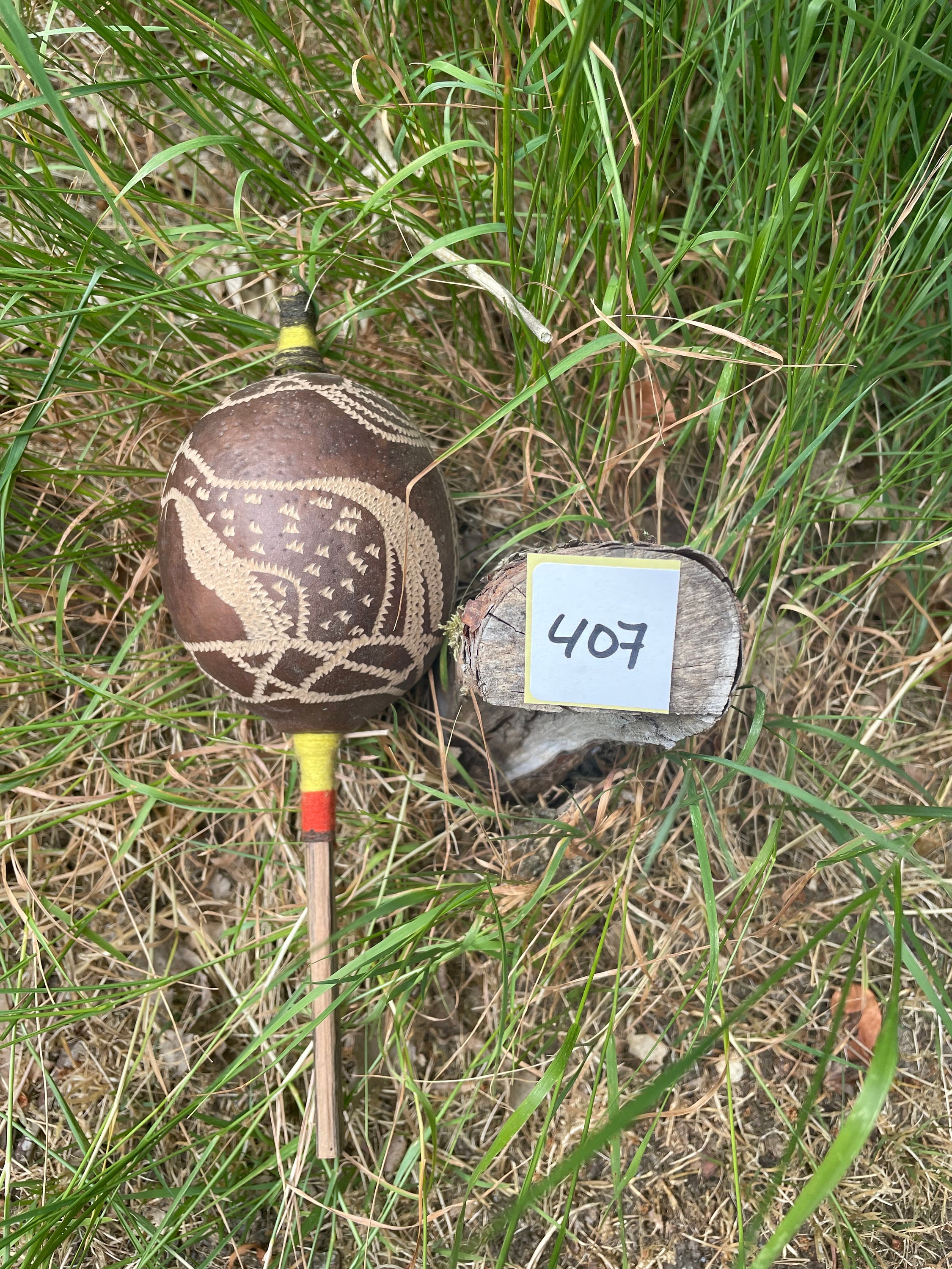 Shipibo Rattle, Shamanic Icaro Pattern Gourd Rattle, Shipibo Icaros ...