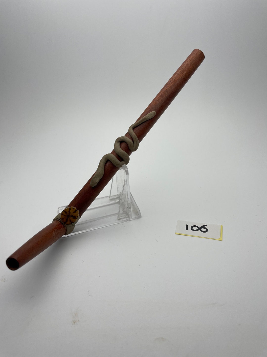 Tepi Snake Pipe Shipibo Ayahuasca Vine Ceremonial Rapé Applicator Tool ...