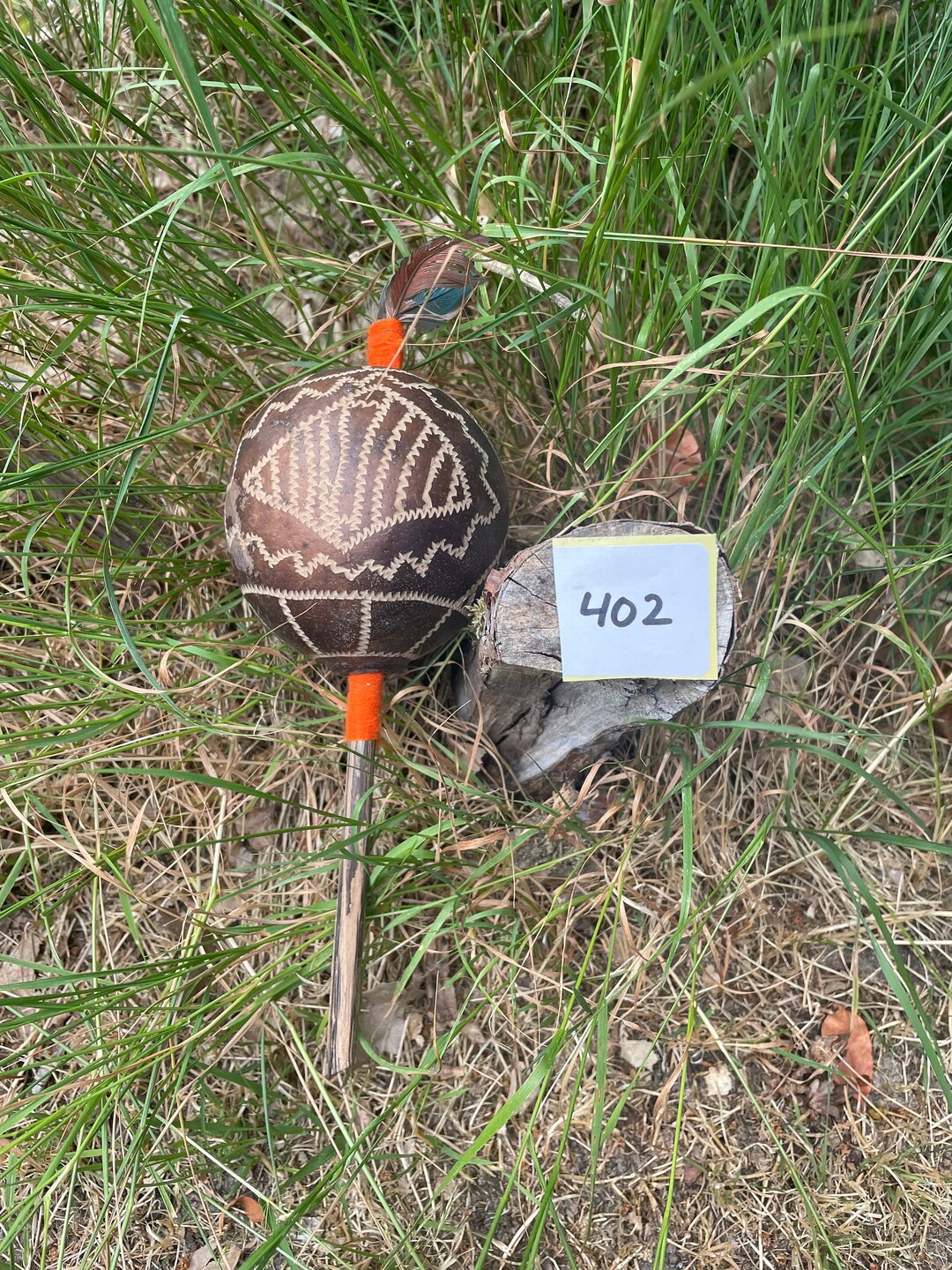 Shamanic Rattle Icaro Pattern Gourd, Shipibo Icaros, Maraca Rattle ...