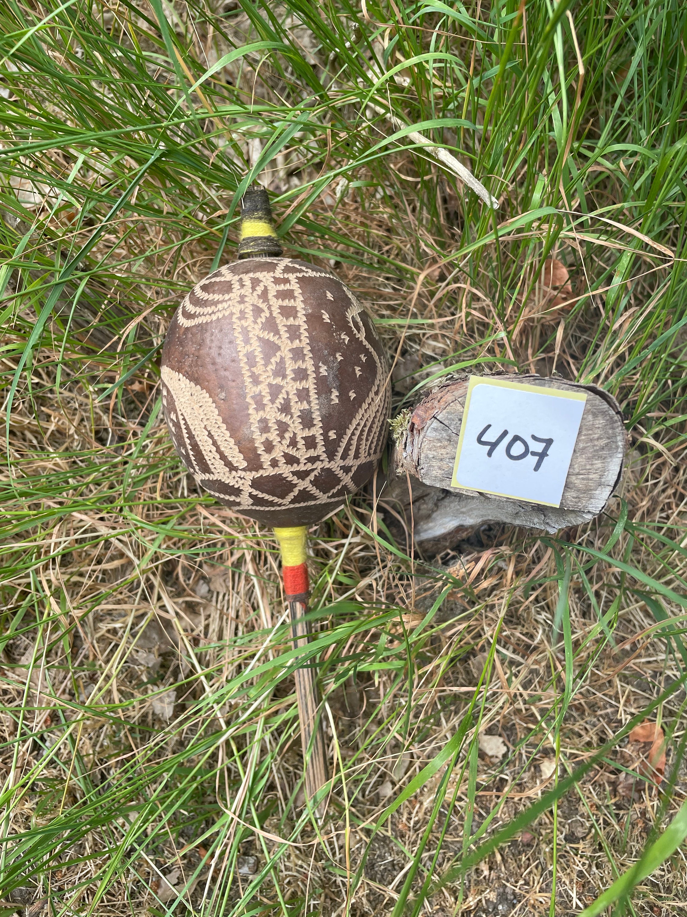 Shipibo Rattle, Shamanic Icaro Pattern Gourd Rattle, Shipibo Icaros ...