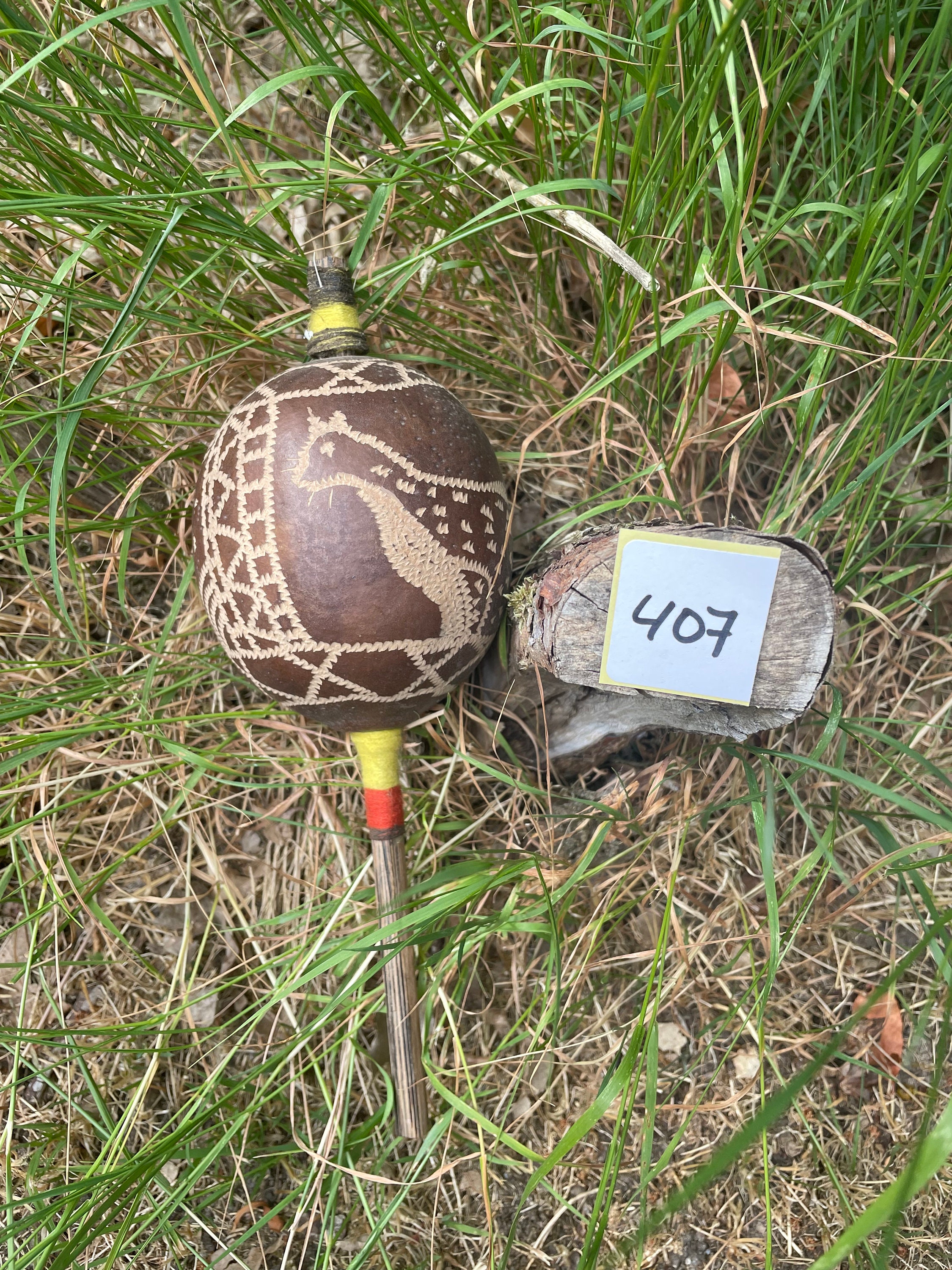 Shipibo Rattle, Shamanic Icaro Pattern Gourd Rattle, Shipibo Icaros ...