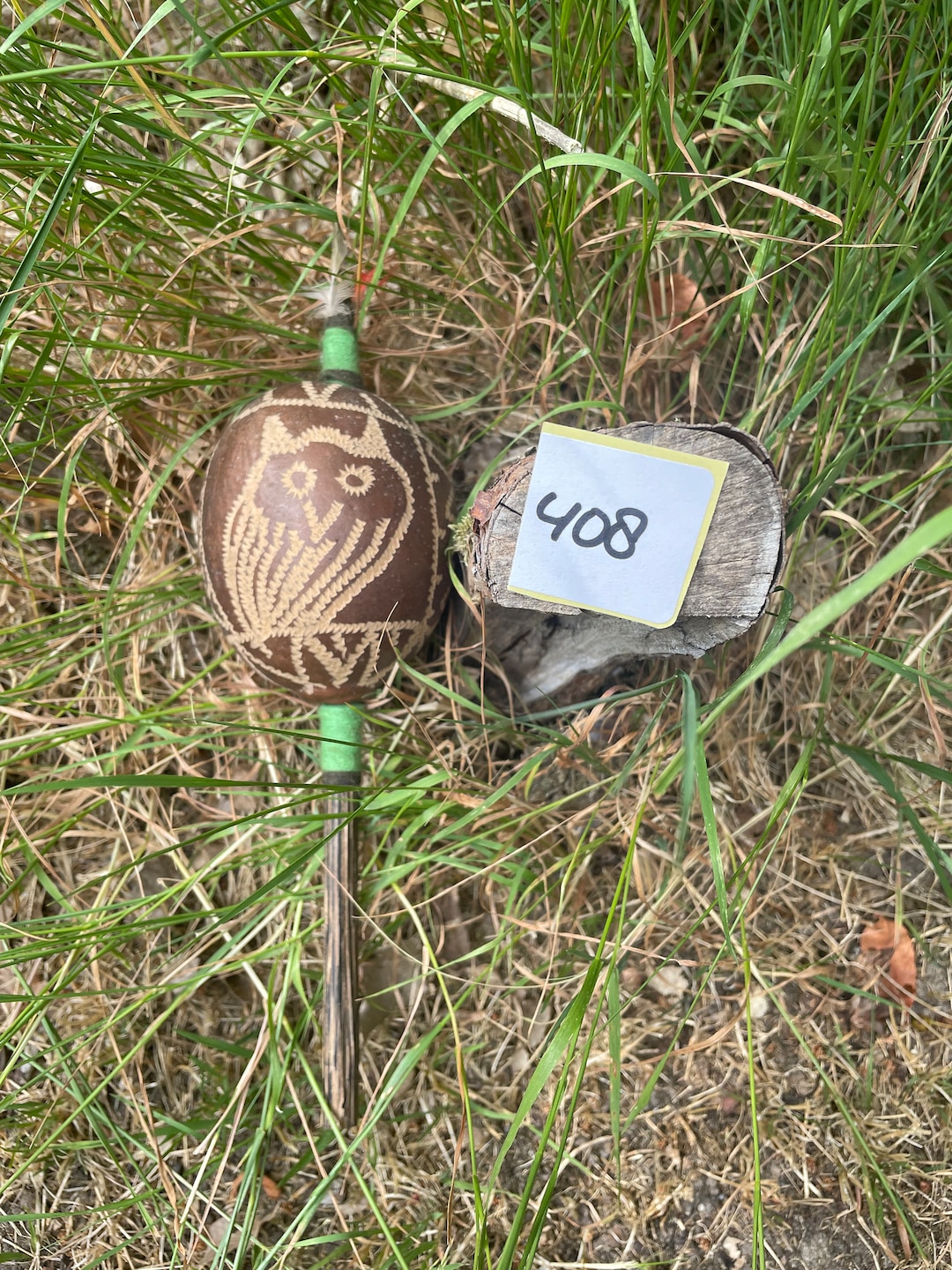 Shipibo Shamanic Ceremonial Rattle, Shamanic Icaro Pattern Gourd Rattle ...