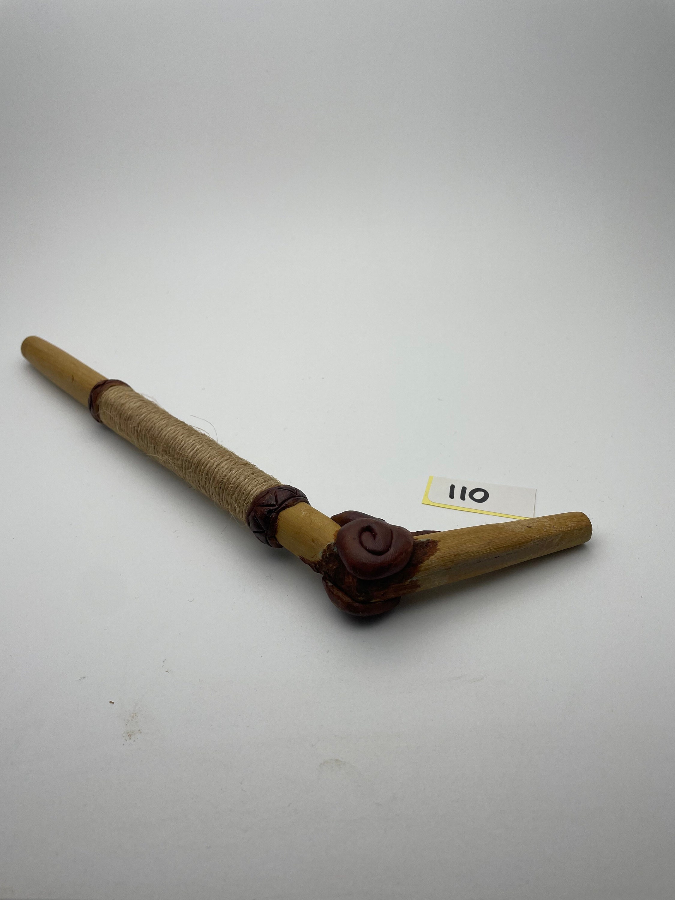 Tepi, Shipibo Handmade Wood Traditional Tepi Pipe With Chambira ...