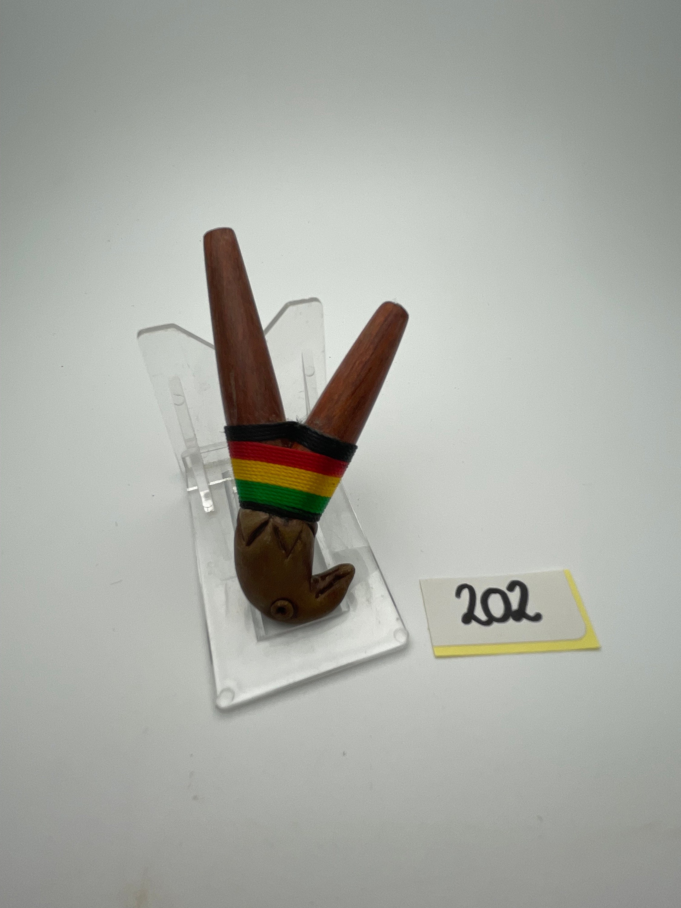 Kuripi Self Applicator, Chonta Wood, Decorated With Peruvian Caapi Root ...