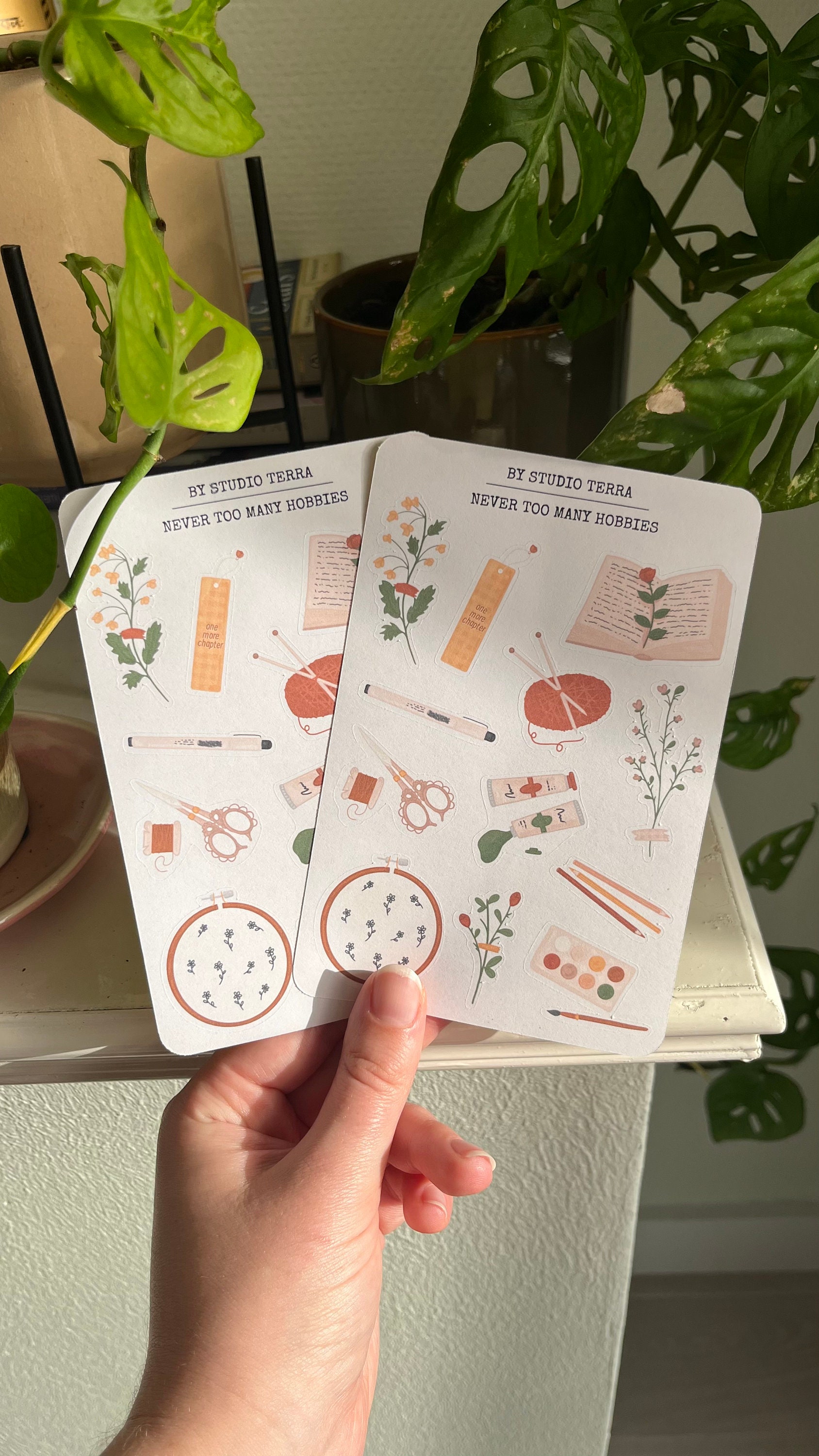 Never Too Many Hobbies Sticker Sheet Bullet Journal Stickers, Scrapbook ...