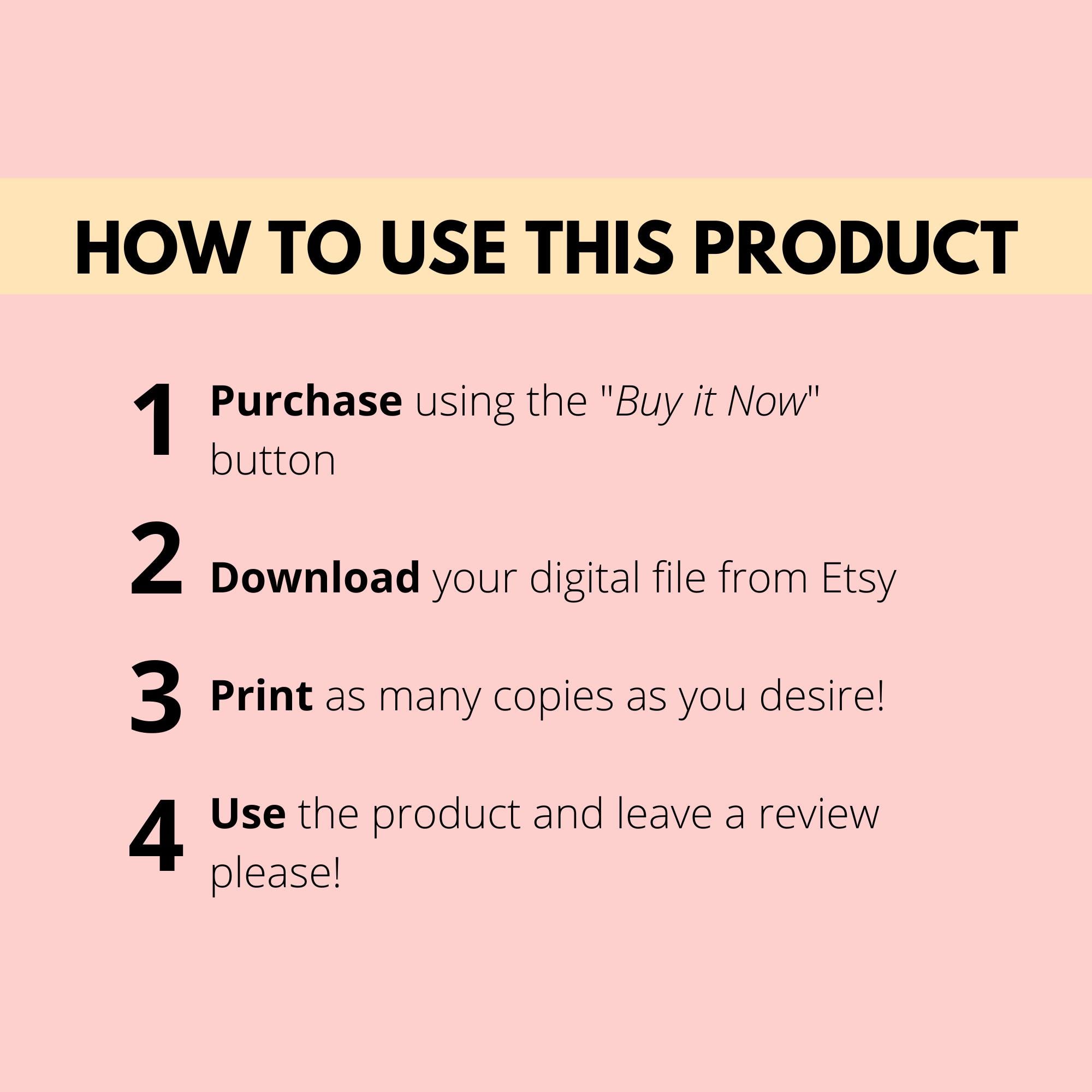 Fasting Protocol Weekly Meal Planner Printable PDF 8.5" X 11 ...