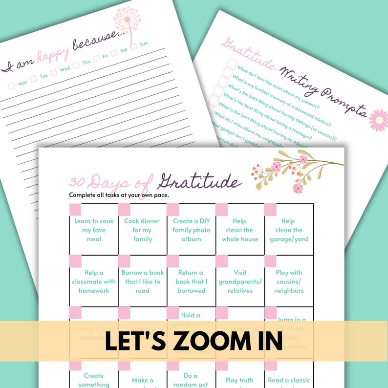 Printable Teenage Gratitude Journal | Gratitude Activities for Students ...