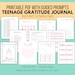Printable Teenage Gratitude Journal | Gratitude Activities for Students ...