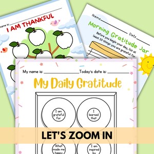 Printable Kids' Gratitude Journal PDF for Kindergarten-elementary ...