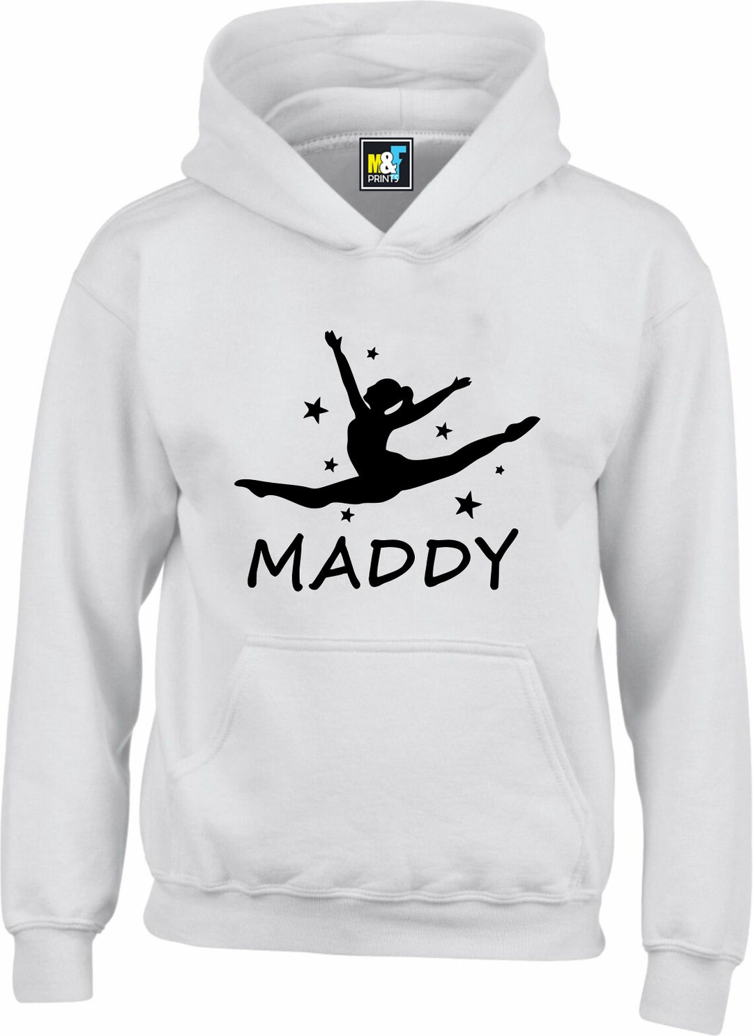 Personalised Hoodie, Gymnast Ballet Dancer Dancing Dance Gymnastics ...