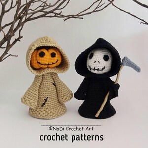 Halloween Monsters Crochet Patterns 2in1, Creepy Monster, Cute Monster ...