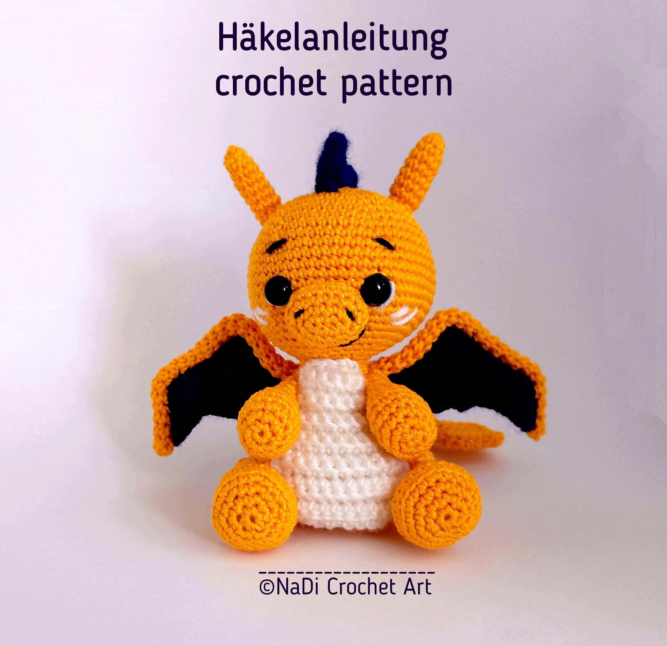 Dragon, Crochet Pattern, Amigurumi, Toy, Cute Dragon Baby, Stuffed Toy ...